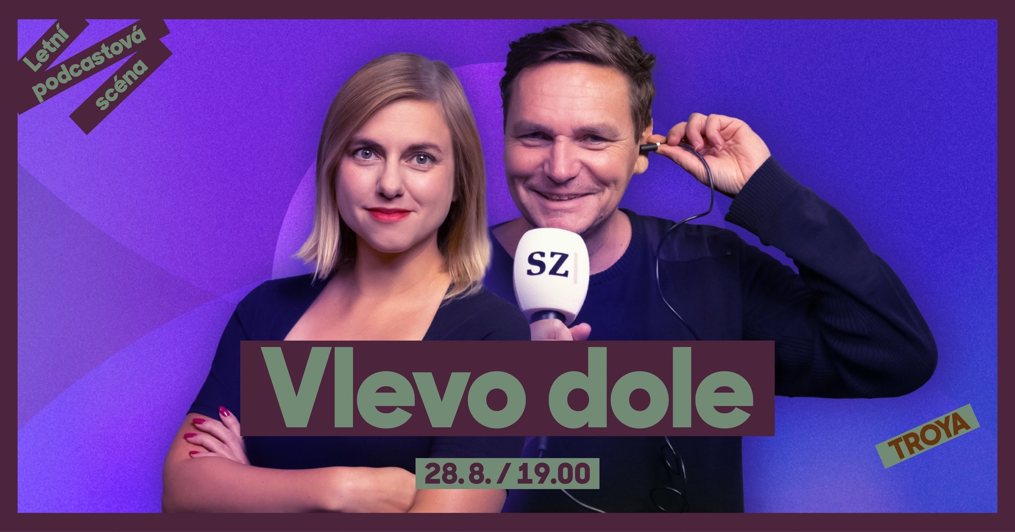 Vlevo dole ŽIVĚ - Letní podcastová scéna 2025 - BOOM